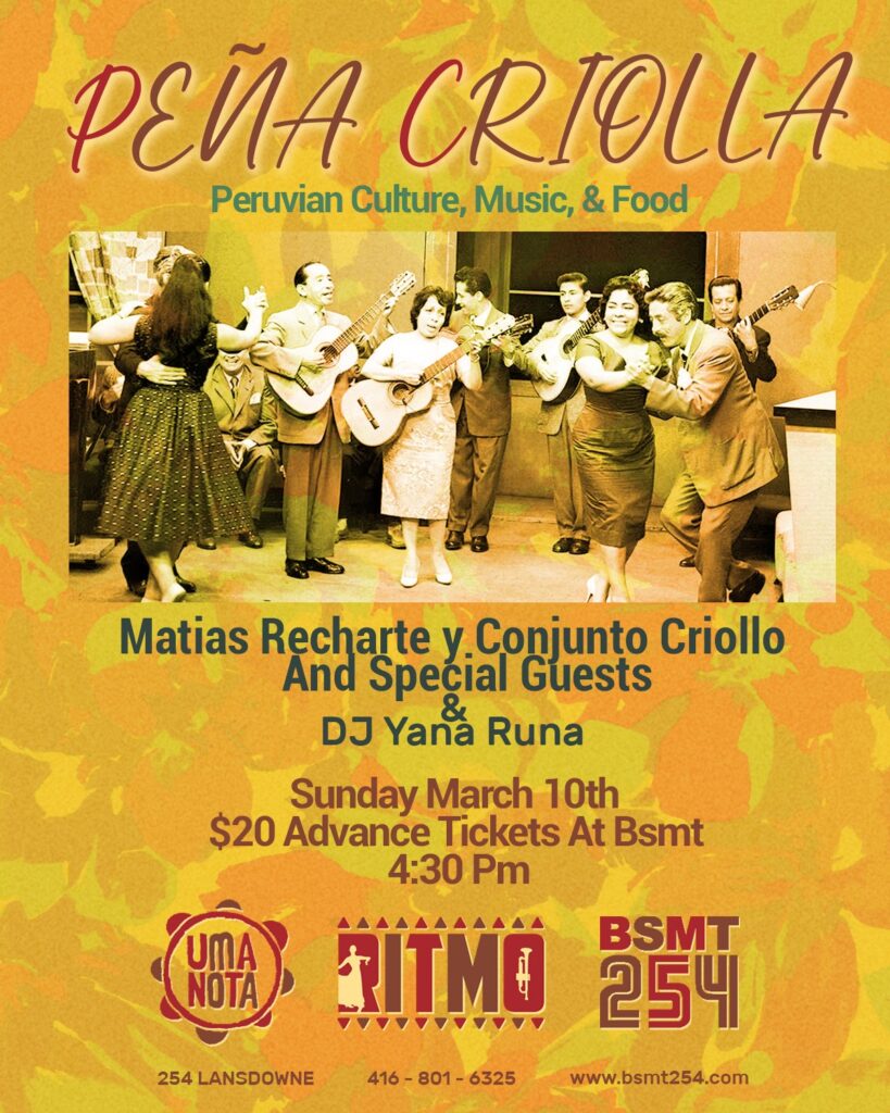 Peña Criolla: A celebration of Peruvian music and flavour – BSMT254